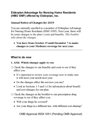 Fillable Online Elderplan Advantage for Nursing Home Residents Fax ...
