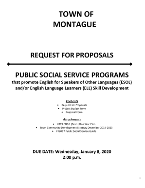 Fillable Online request for proposals public social service programs ...
