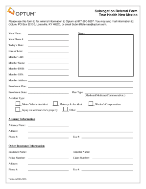 Fillable Online Referral Form. Letterhead for First Recovery Group Fax ...