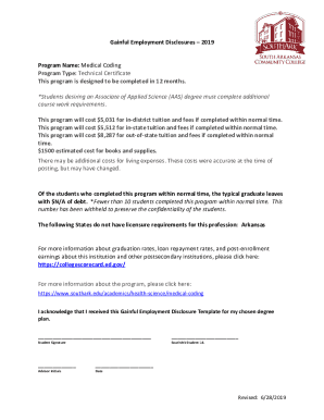 Fillable Online Gainful Employment Frequently Asked Questions Fax Email ...