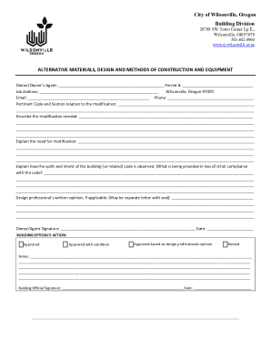 Fillable Online Alternate Methods and Materials Approvals Fax Email Print - pdfFiller