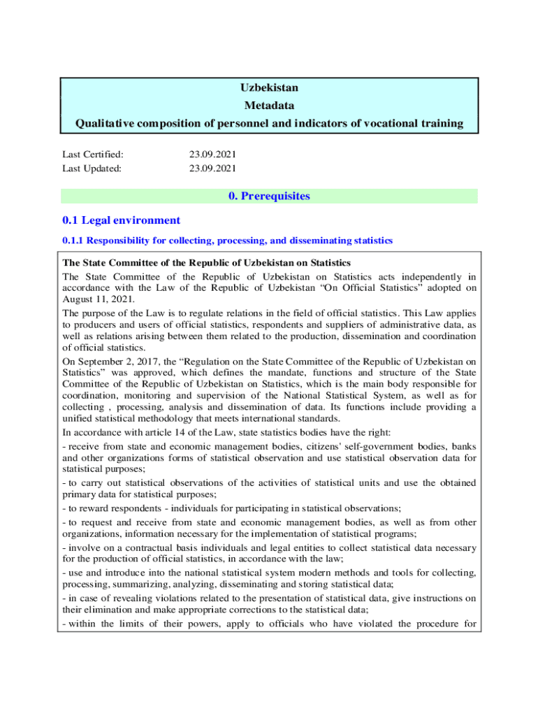 Fillable Online Qualitative composition of personnel and indicators of ...