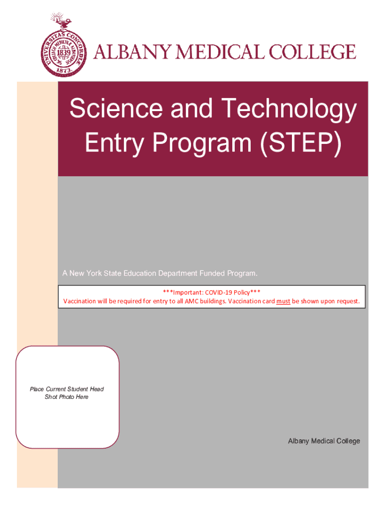 Fillable Online Albany Medical College Science and Technology Entry Program Fax Email Print ...