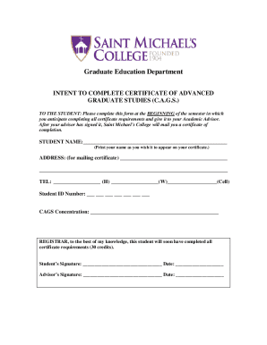 Fillable Online Family Nurse Practitioner Certificate of Advanced ...