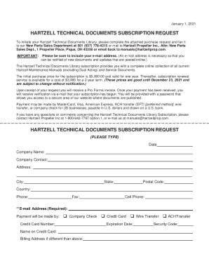 Fillable Online Service Letters - Hartzell Propeller Inc. Fax Email ...