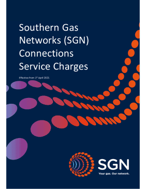 Fillable Online Southern Gas Networks Condition 4B Statement - SGN Fax ...
