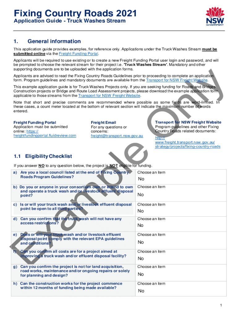 Fillable Online Fixing Country Roads Round 3Truck Washes Stream ...