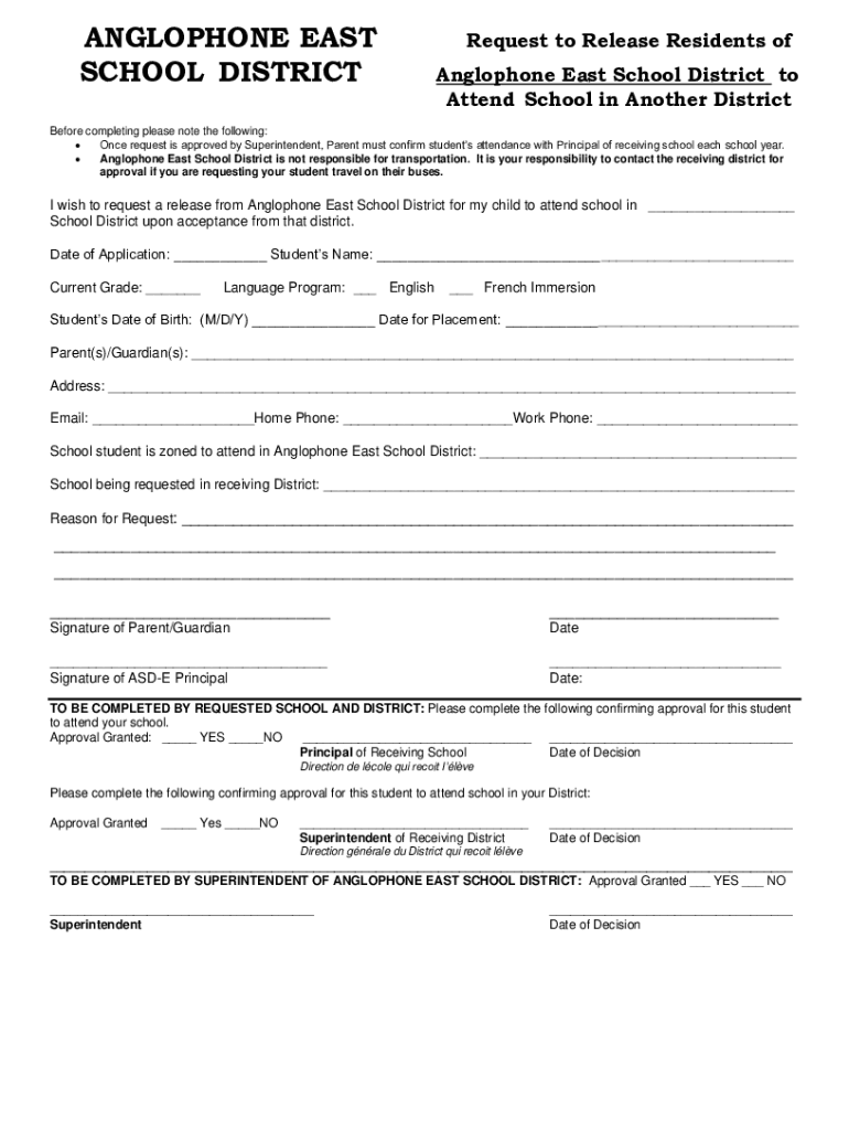 Fillable Online Anglophone East School DistrictSchool ... - IIS Windows ...