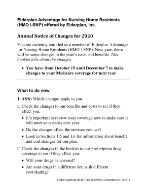 Fillable Online Elderplan Advantage for Nursing Home Residents (HMO ...