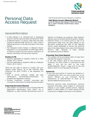 Fillable Online Personal Data Access Request Form Fax Email Print - pdfFiller