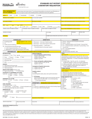 Fillable Online lmlabs phsa Please fill in form and email to ...
