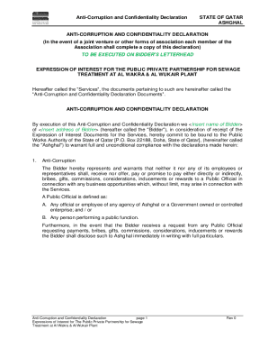 Fillable Online Anti Corruption EOI Acknowledgement Form - Doha Fax ...