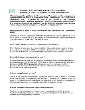 Fillable Online Pay progression for teachersNEU Fax Email Print - pdfFiller