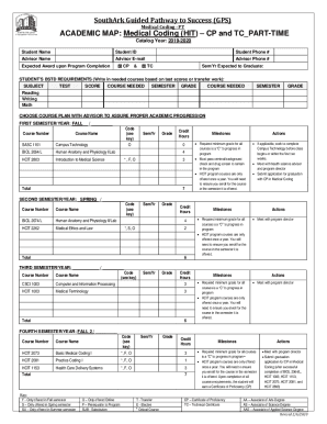 Fillable Online ACADEMIC MAP: Medical CodingCP and TCFULL-TIME Fax ...