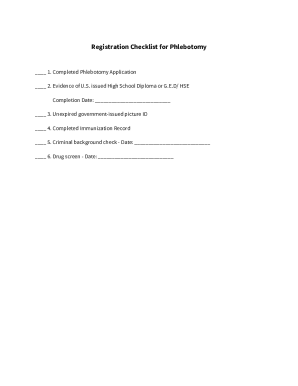 Fillable Online Certificate Phlebotomy - Springfield College Brampton ...