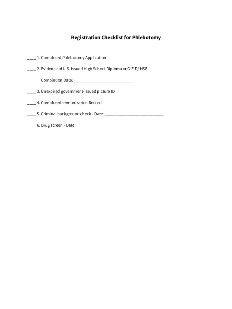 Fillable Online Certificate Phlebotomy - Springfield College Brampton ...