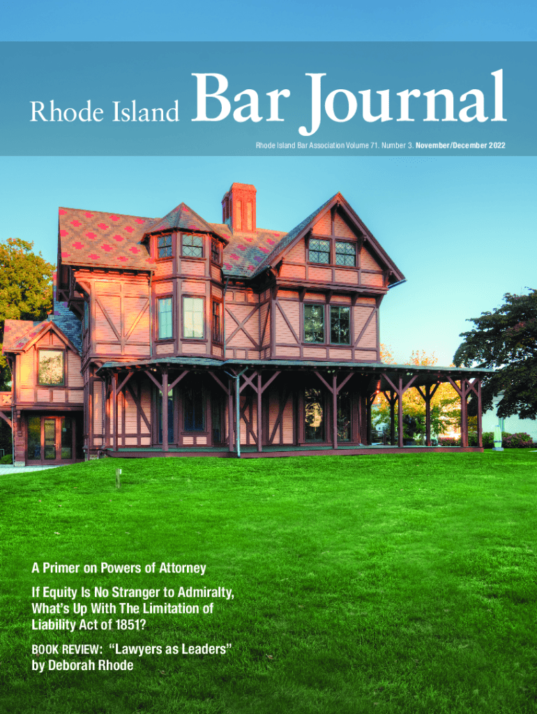 Fillable Online The Rhode Island Bar Journal January/February Issue is ...