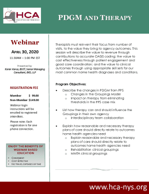 Fillable Online PDGM - Shifting Therapy from Volume to Value Fax Email ...
