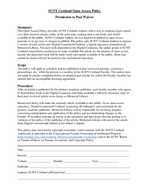 Fillable Online www2 cortland Approved Off-campus Caterers: Policies and Waiver Process Fax ...