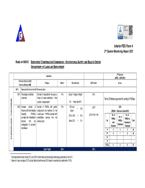 Fillable Online Interim PES Form 4 - Employees' Compensation Commission ...