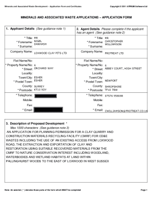 Fillable Online Standard minerals application form Fax Email Print - pdfFiller