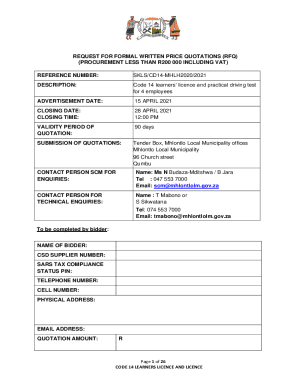 Fillable Online SKLS/CD14-MHL - Mhlontlo Local Municipality Fax Email ...