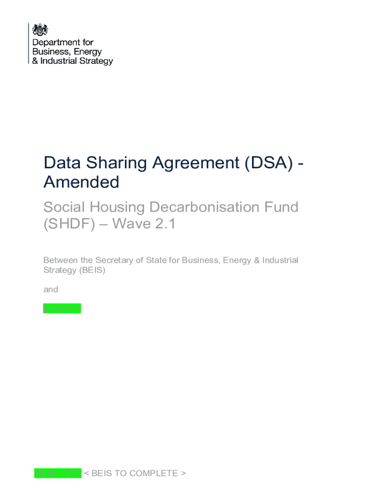 Fillable Online Data sharing agreement (final draft) Fax Email Print - pdfFiller