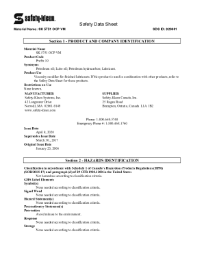 Fillable Online SK 5751 OCP VM MSDSMaterial Safety Data Sheet Fax Email ...