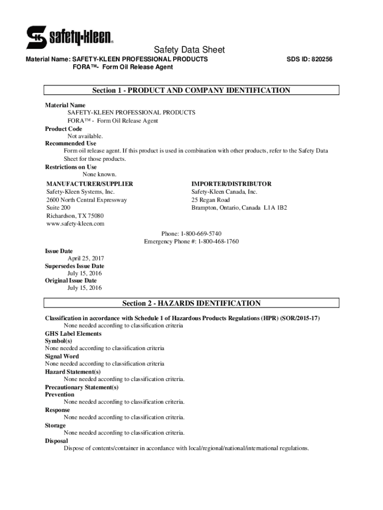 Fillable Online Foam-Kleen SAFETY DATA SHEET - IBA Dairy Supplies Fax ...