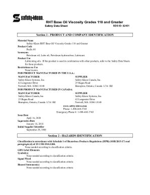 Fillable Online RHT Base Oil Viscosity Grades 110 and Greater - Safety ...