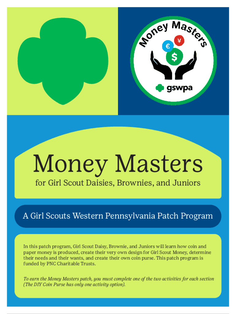 Fillable Online Daisy Financial Literacy Money Explorer Badge Activity ...