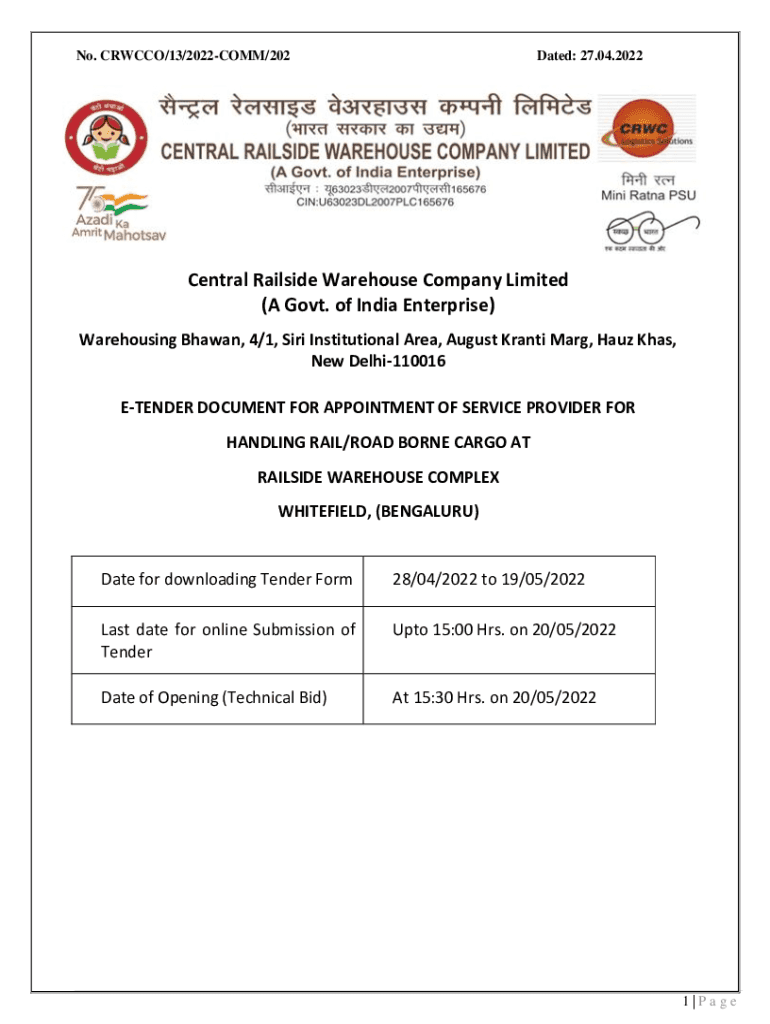 Fillable Online Development of Railside Warehousing Complex (RWC) Fax Email Print - pdfFiller