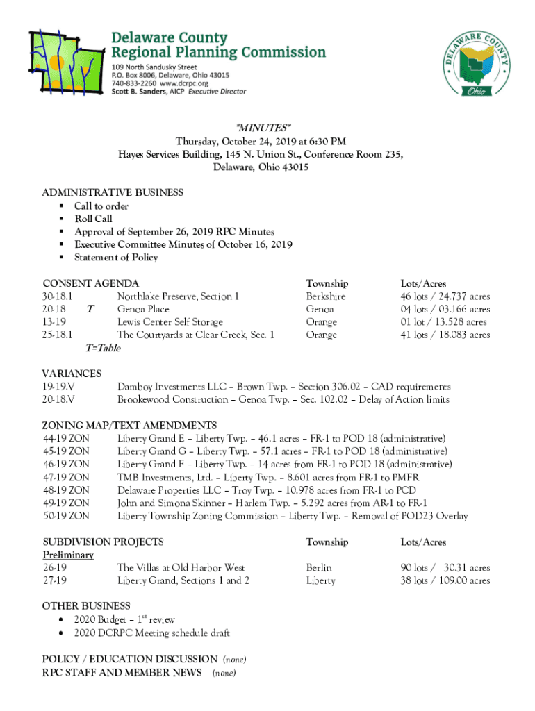 Fillable Online Delaware County Regional Planning Commission Fax Email ...