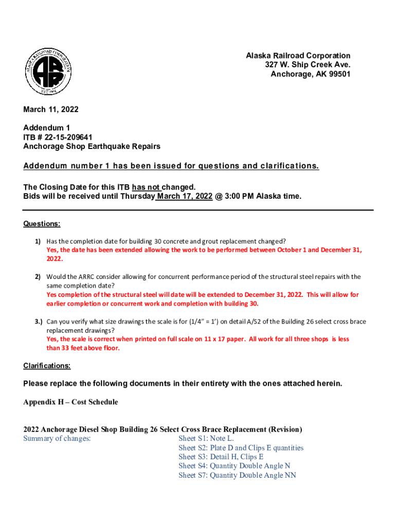 Fillable Online addendum1EQ repairs Fax Email Print - pdfFiller
