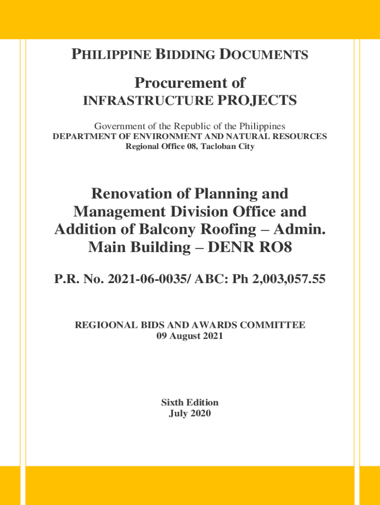 Fillable Online Procurement of Renovation of Planning and Management ...