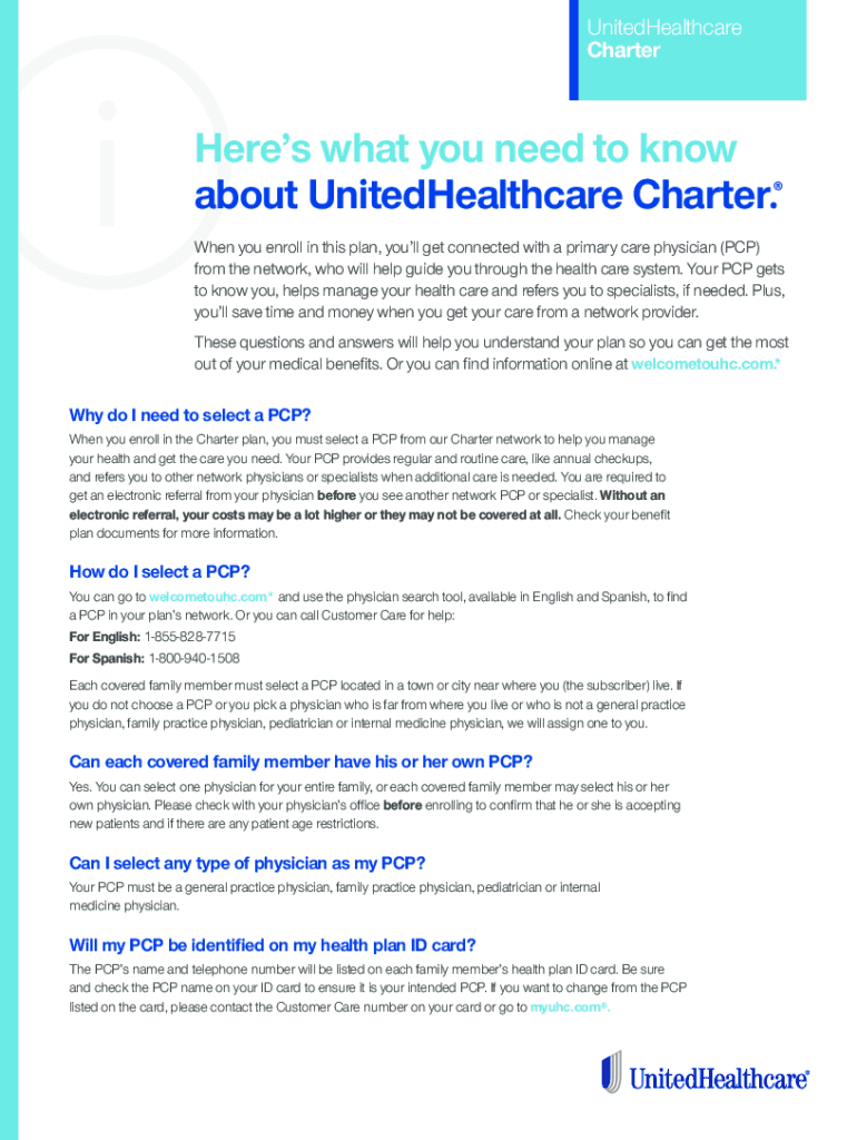 Fillable Online Choose a PCP and you'll have a doctor in your corner ...