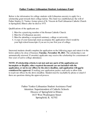 Fillable Online scholarships application and guidelines Fax Email Print - pdfFiller