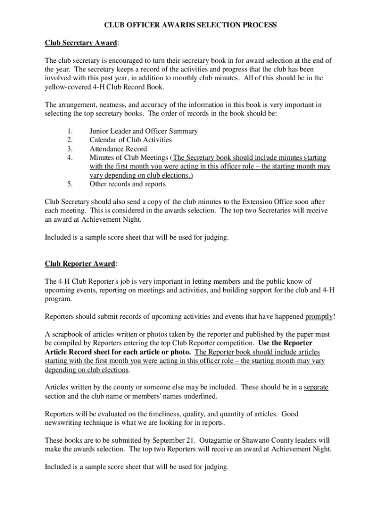 Fillable Online How to Conduct Online Club Officer Elections Fax Email ...