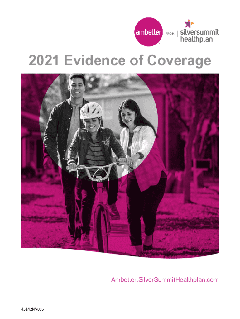 Fillable Online 2021 Evidence of Coverage - Nevada. 2021 Evidence of ...