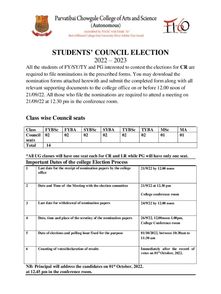 Fillable Online 10 techniques to help you win the student council ...
