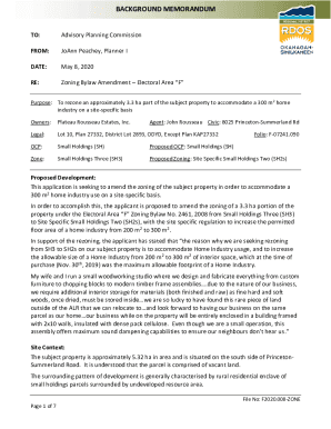 Fillable Online BACKGROUND MEMORANDUM Fax Email Print - pdfFiller