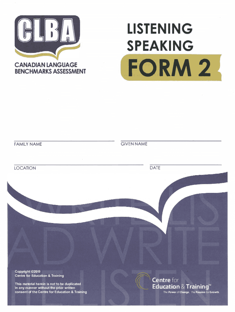 Fillable Online How do I find my Canadian Language Benchmark (CLB ...