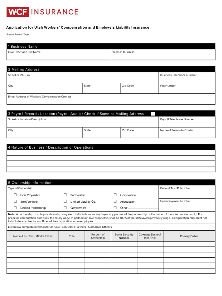 Fillable Online Utah Workers' Compensation Forms and Claims Resources ...