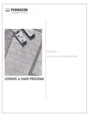 Fillable Online LENDING A HAND PROGRAM - AWS Fax Email Print - pdfFiller