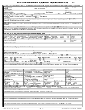 Fillable Online New 1004 Hybrid and 1004 Desktop appraisal forms FAQ ...