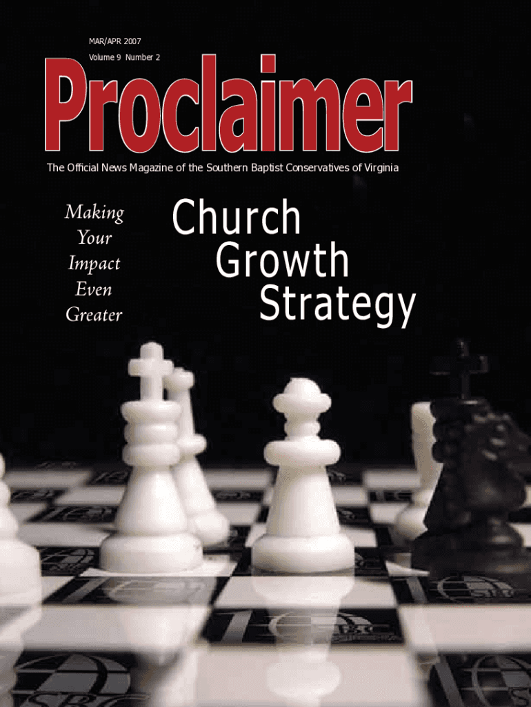 Fillable Online Church Growth Strategy - SBC of Virginia Fax Email ...