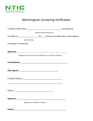 Fillable Online Getting Called Back After a Mammogram Fax Email Print ...