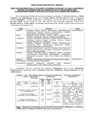 Fillable Online Indian Army Soldier Selection Procedure Complete ...