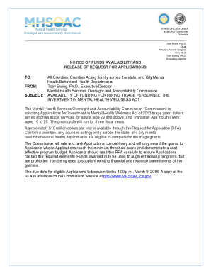 Fillable Online web2 co merced ca Notice of Funds Availability and ...