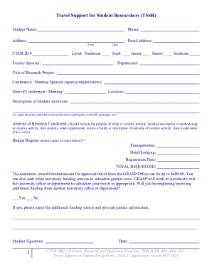 Fillable Online TSSR Guidelines Fax Email Print - pdfFiller